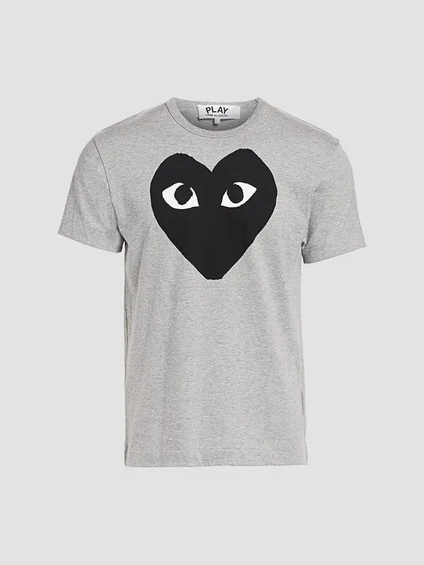 Play Comme Des Garcon Printed Cotton Tee