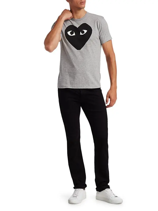 Play Comme Des Garcon Printed Cotton Tee