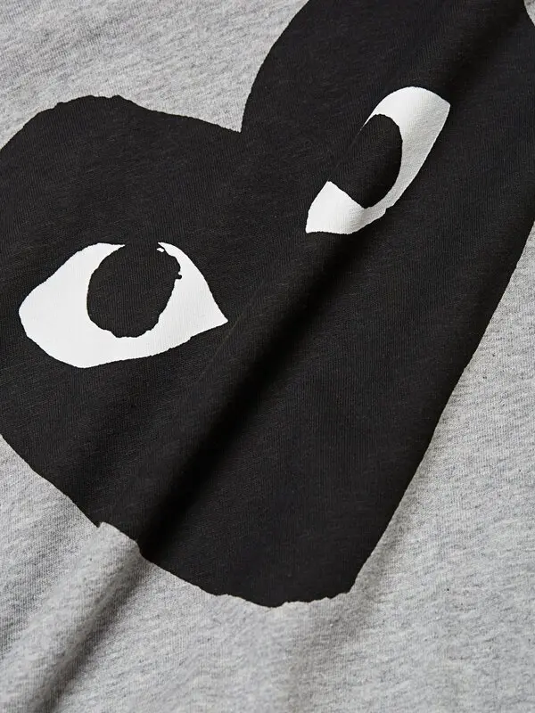 Play Comme Des Garcon Printed Cotton Tee