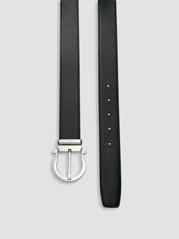 FERRAGAMO Gancio Buckle Adjustable Cut-to-size Reversible Belt