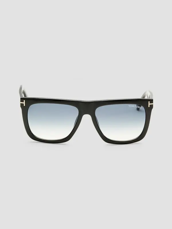 TOM FORD Morgan 57mm Soft Square Sunglasses - Black