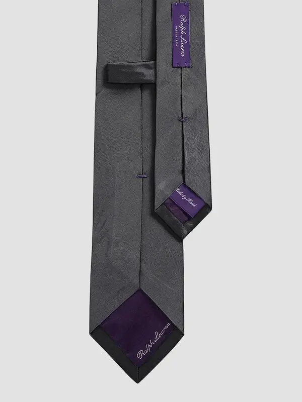 Ralph Lauren Purple Label Peau De Soie Silk Tie - Grey