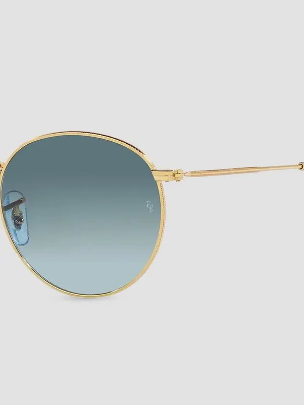 Ray-ban Rb3447 53mm Round Sunglasses - Gold