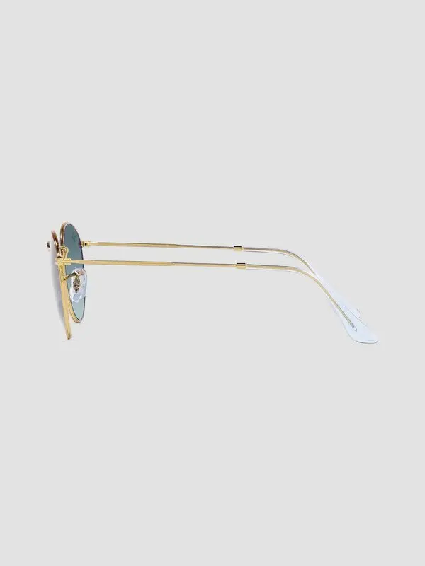 Ray-ban Rb3447 53mm Round Sunglasses - Gold
