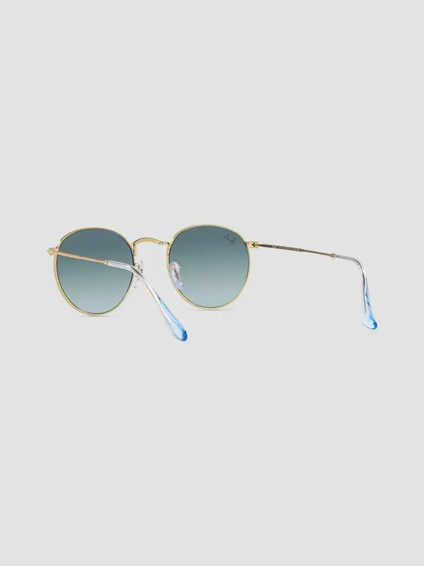 Ray-ban Rb3447 53mm Round Sunglasses - Gold