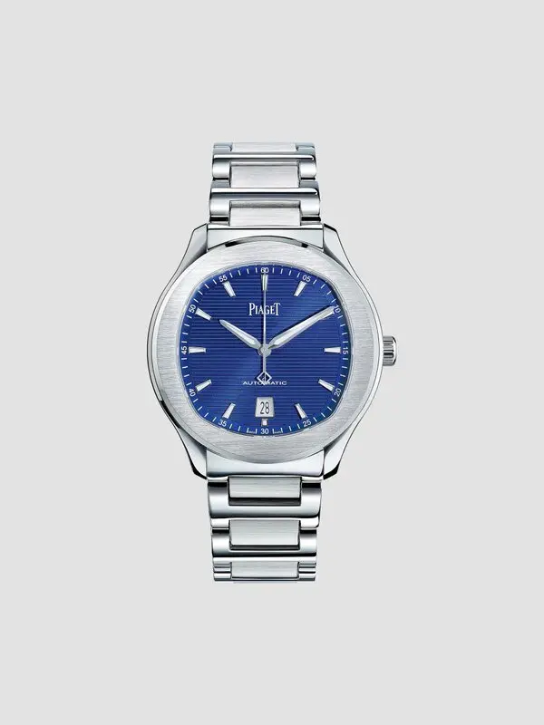 PIAGET Polo Stainless Steel Bracelet Watch - Silver Blue