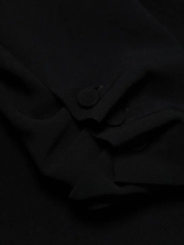 Cinq À Sept Khloe Crepe Ruched Blazer - Black