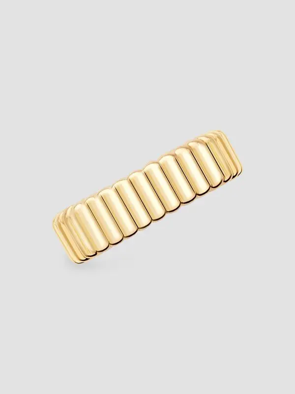 Boucheron Quatre Grosgrain 18k Yellow Single Earring