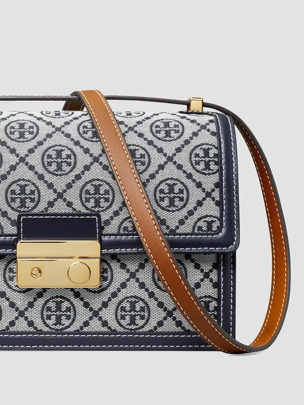 Tory Burch T Monogram Leather Shoulder Bag