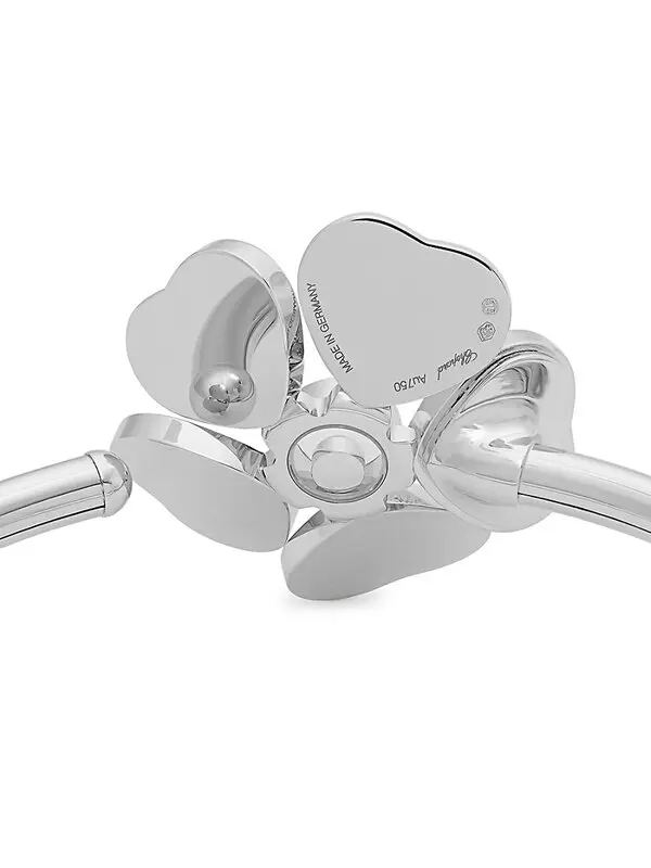 Chopard Happy Hearts Flowers 18k & Diamond Bangle