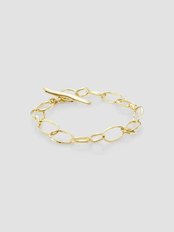 Ippolita Scultura 18k Yellow Oval-link Bracelet/8