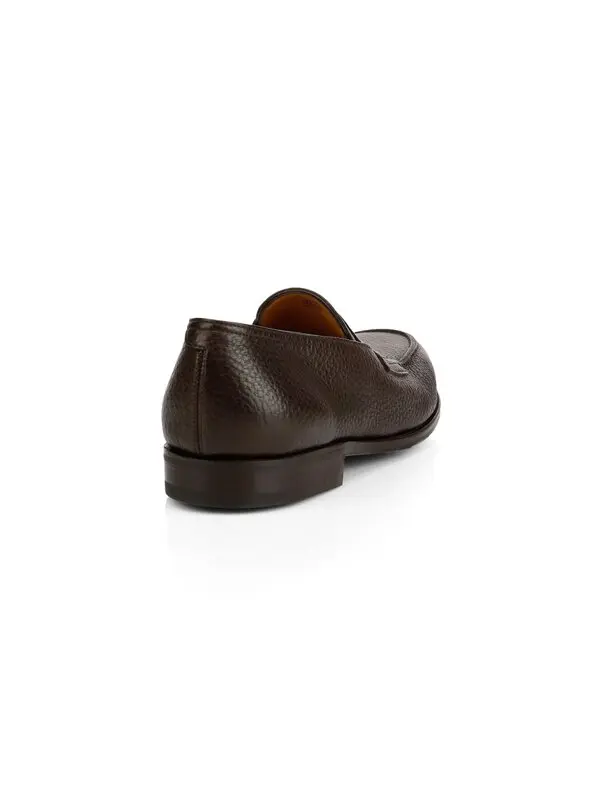 John Lobb Lopez Grain Leather Loafers