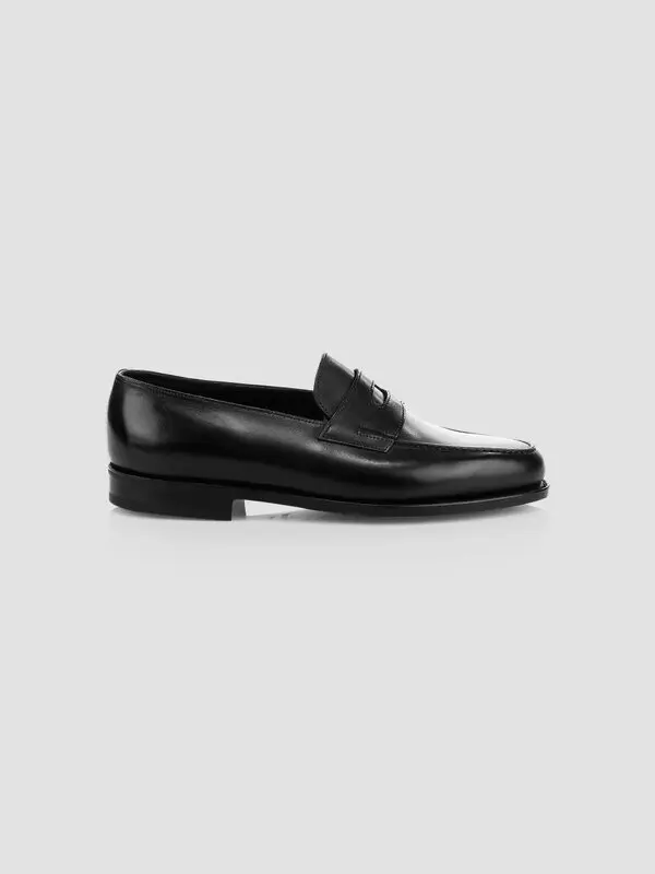 John Lobb Lopez Leather Loafers - Black