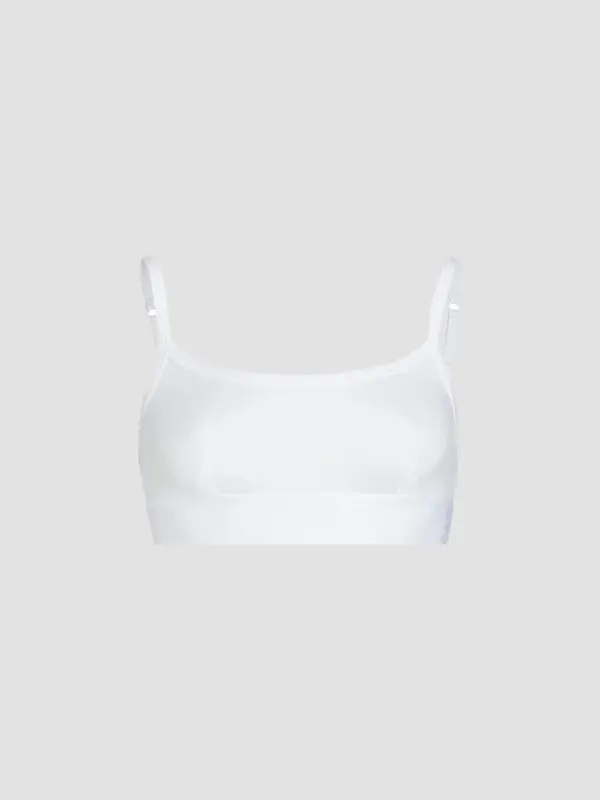 Dolce & Gabbana Logo Band Sports Bra - White