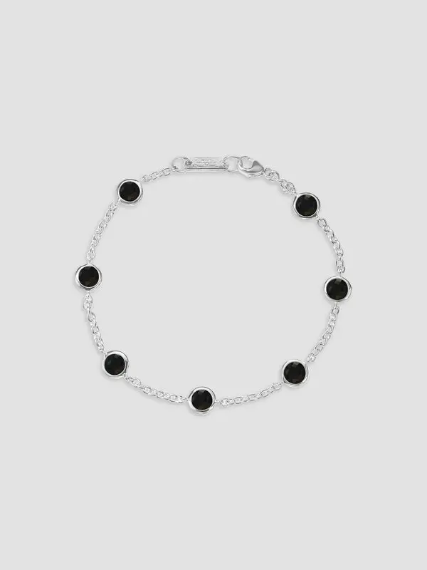 Ippolita Lollipop Sterling & Mother-of-pearl Station Link Bracelet - Black