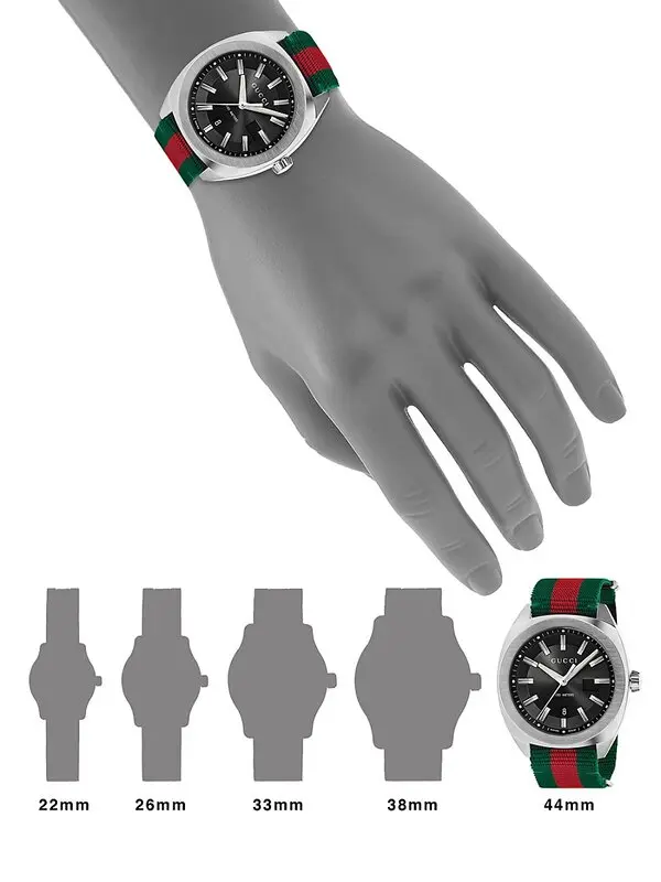 Gucci Stainless Steel & Nylon Web Watch