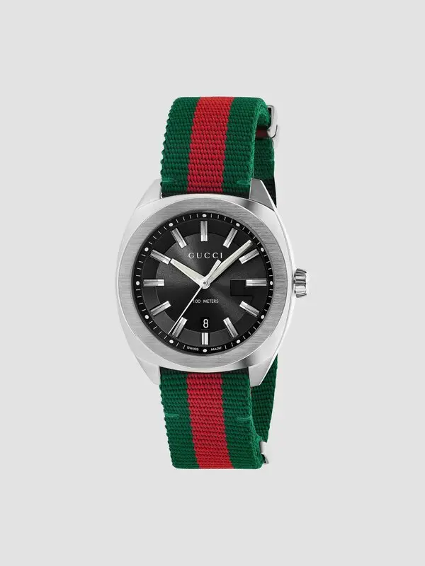 Gucci Stainless Steel & Nylon Web Watch - Green