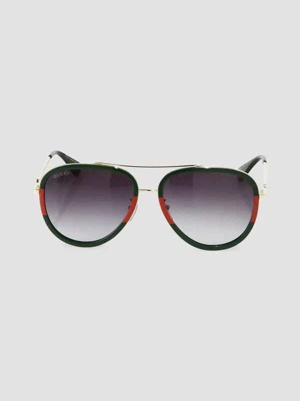 Gucci 57mm Aviator Sunglasses