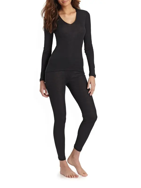 Hanro Pure Silk Leggings - White