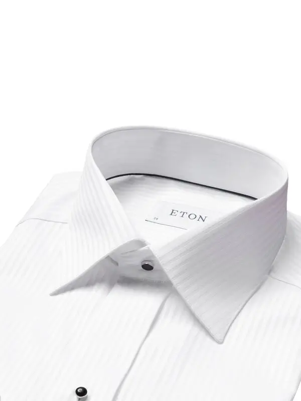 Eton Contemporary-fit Satin Stripe Dress Shirt