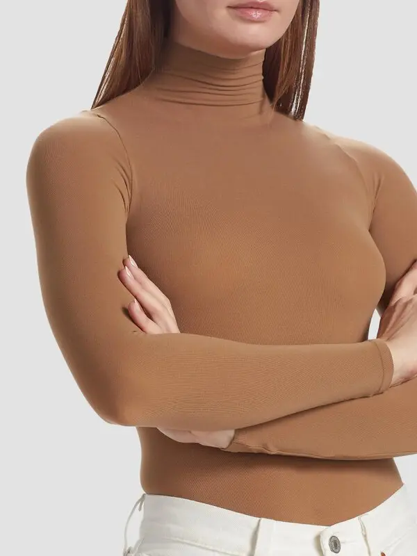 Commando Ballet Mockneck Long-sleeve Bodysuit