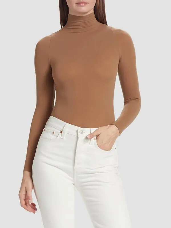Commando Ballet Mockneck Long-sleeve Bodysuit