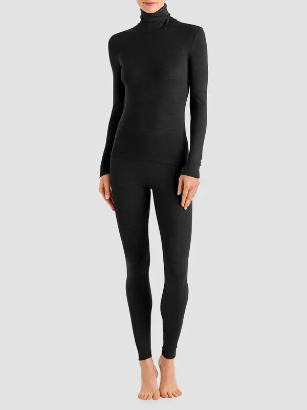 Hanro Wool & Silk Turtleneck Pullover - Black