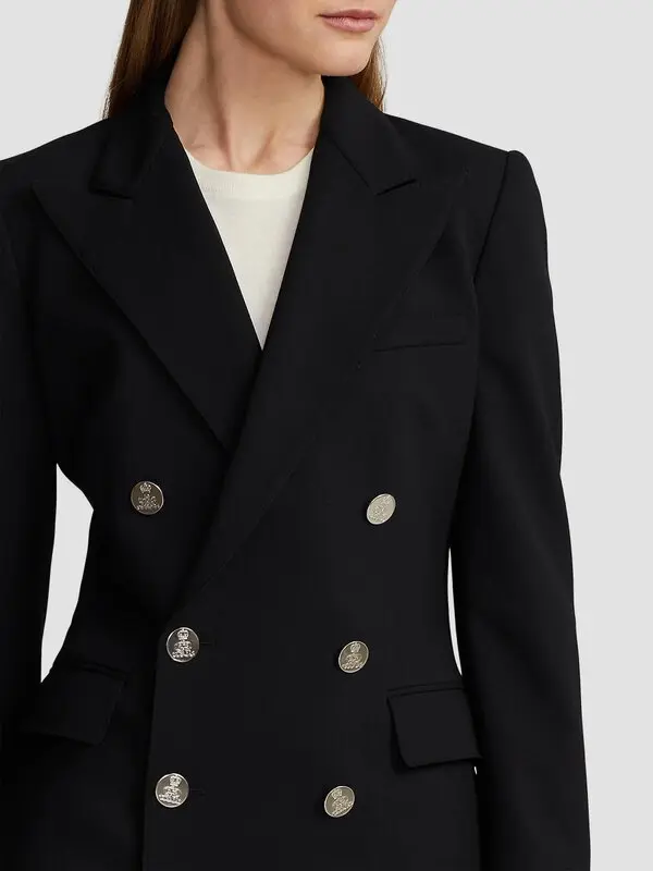 Ralph Lauren Iconic Style Camden Double-breasted Blazer - Black