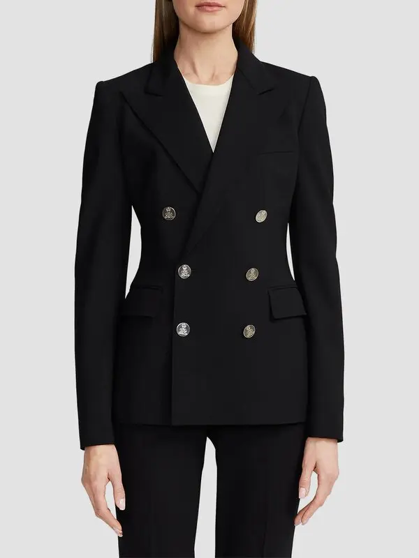 Ralph Lauren Iconic Style Camden Double-breasted Blazer - Black