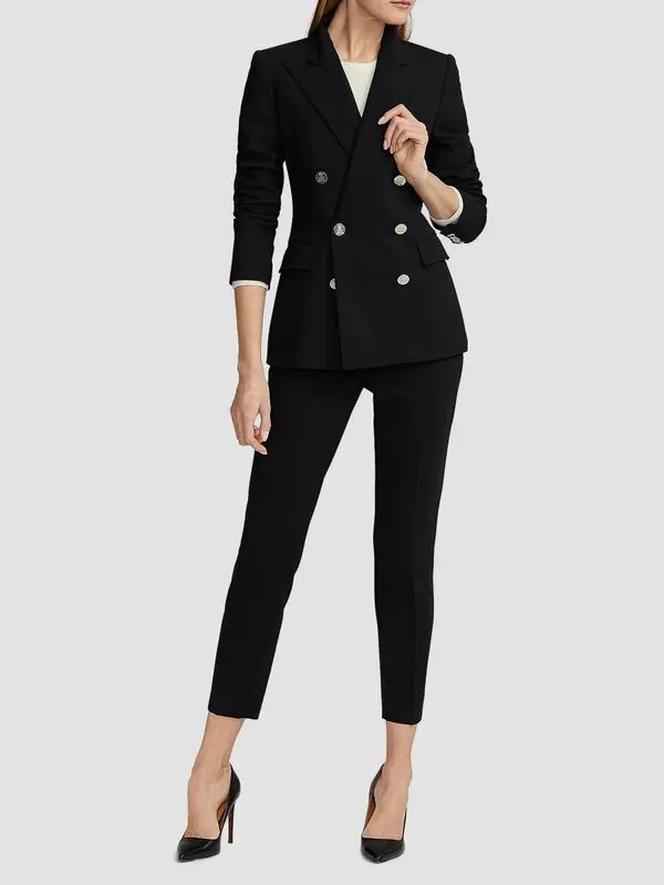 Ralph Lauren Iconic Style Camden Double-breasted Blazer - Black