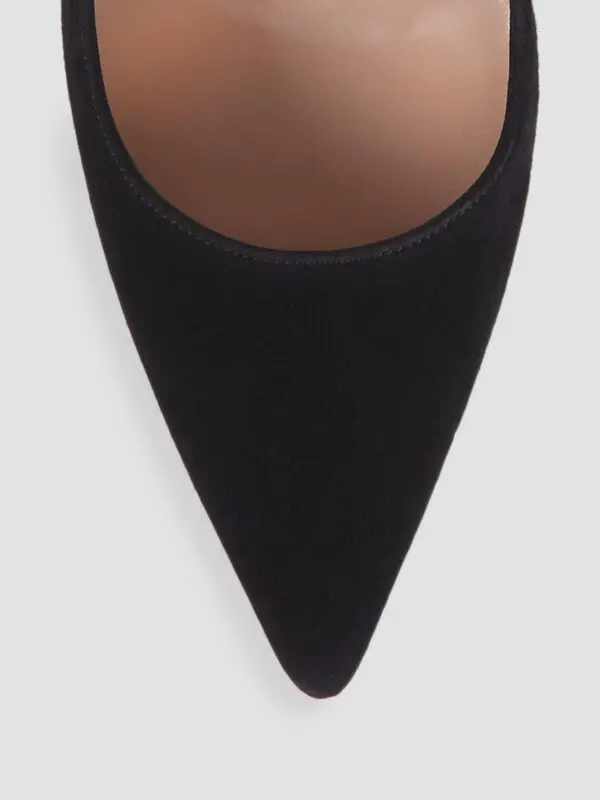 Manolo Blahnik Bb 90mm Suede Pumps - Black