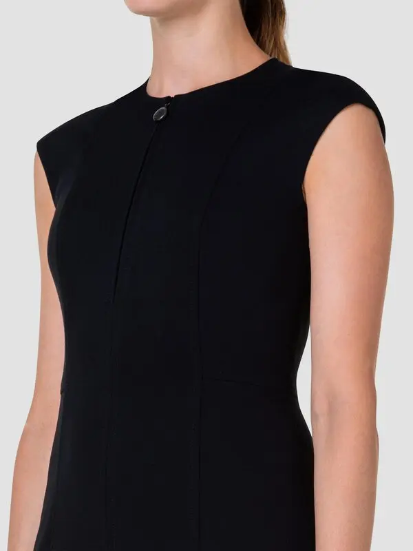 Akris Essentials Jersey Cap-sleeve Sheath