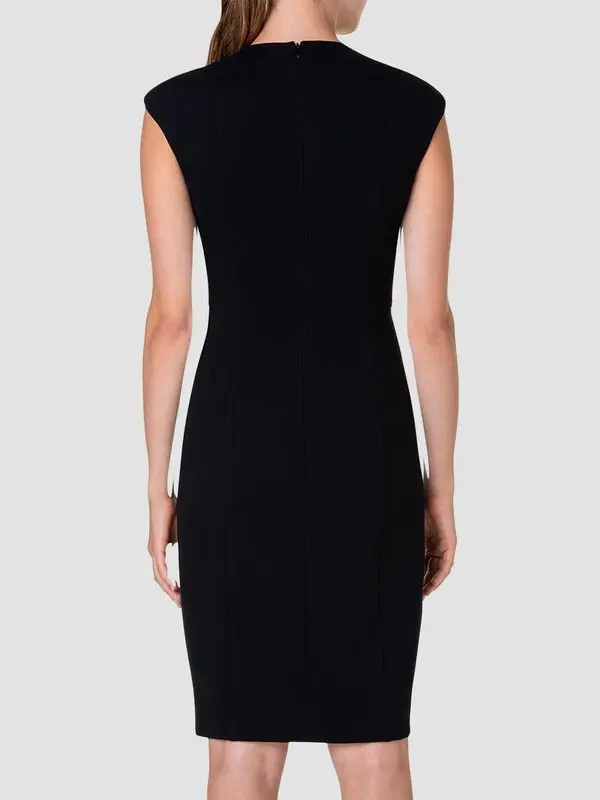 Akris Essentials Jersey Cap-sleeve Sheath