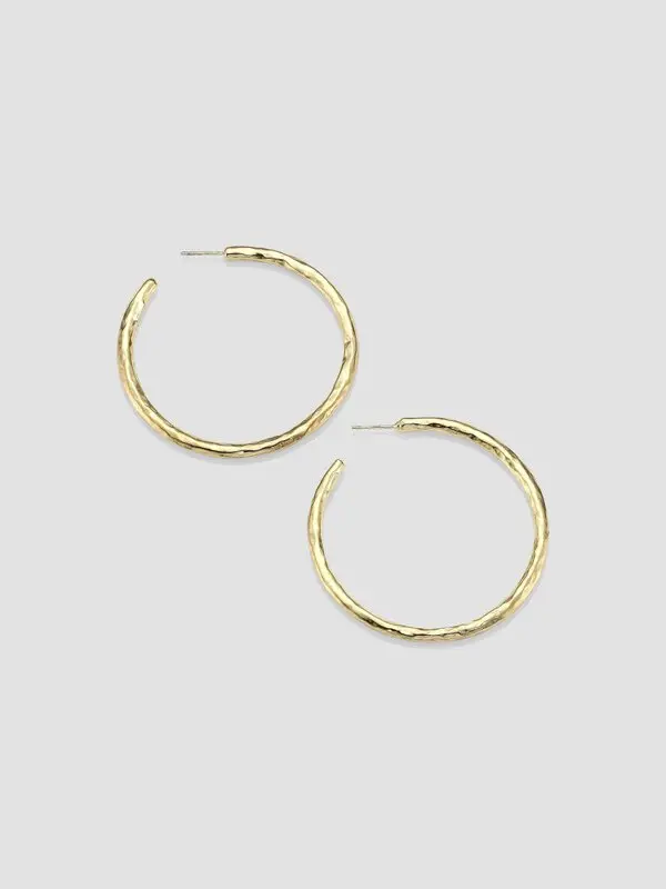 Ippolita Glamazon 18k Yellow #4 Hoop Earrings/2.15