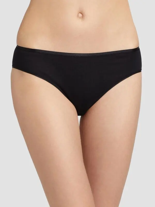 Hanro Cotton Seamless High-cut Full Brief - Black