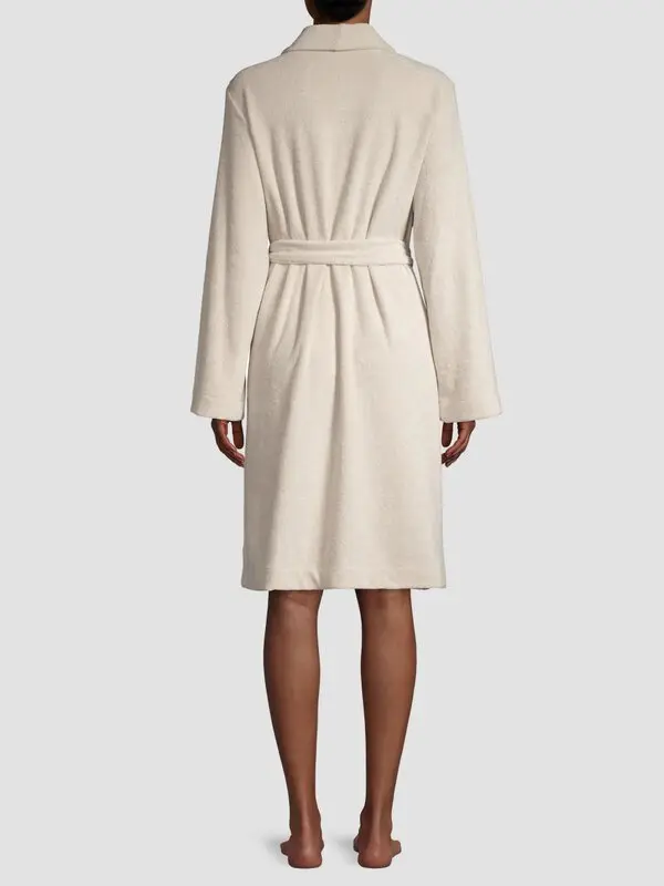 Hanro Plush Wrap Robe - Moonlight
