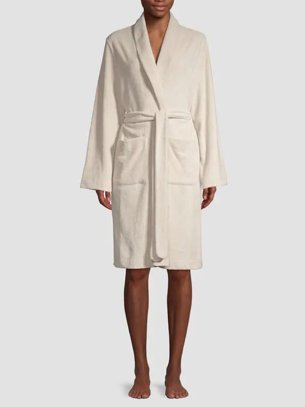 Hanro Plush Wrap Robe - Moonlight