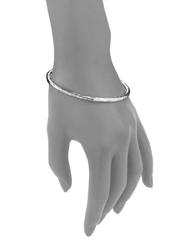Ippolita Classico Thin Sterling Hammered Bangle Bracelet