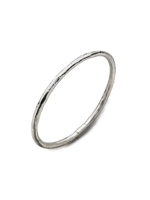 Ippolita Classico Thin Sterling Hammered Bangle Bracelet