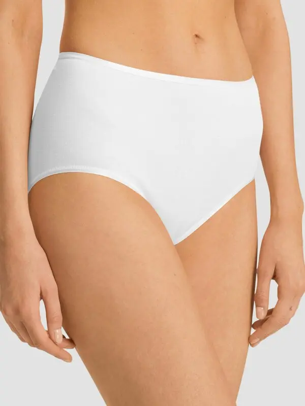Hanro Cotton Seamless Full Brief - White
