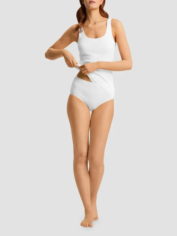 Hanro Cotton Seamless Full Brief - White