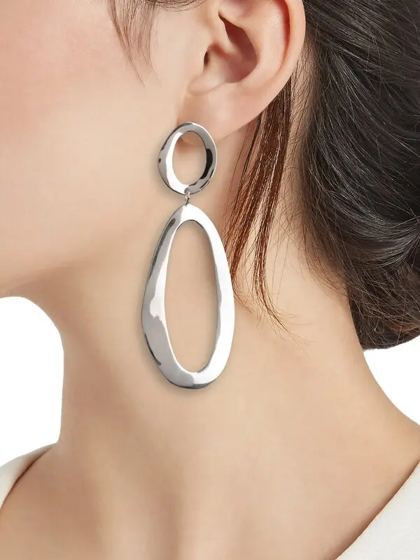 Ippolita Classico Sterling Smooth Snowman Double-drop Earrings