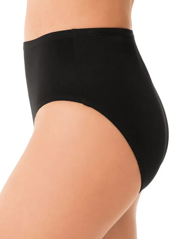 Miraclesuit Solid Basic High-waist Bikini Bottom - Black