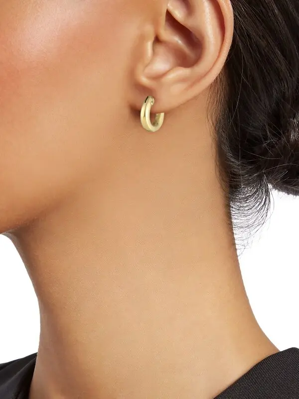 Roberto Coin 18k Yellow Huggie Hoop Earrings/0.5