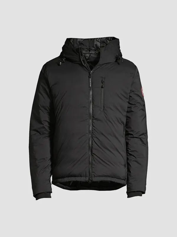 Canada Goose Lodge Down Hooded Jacket - Black