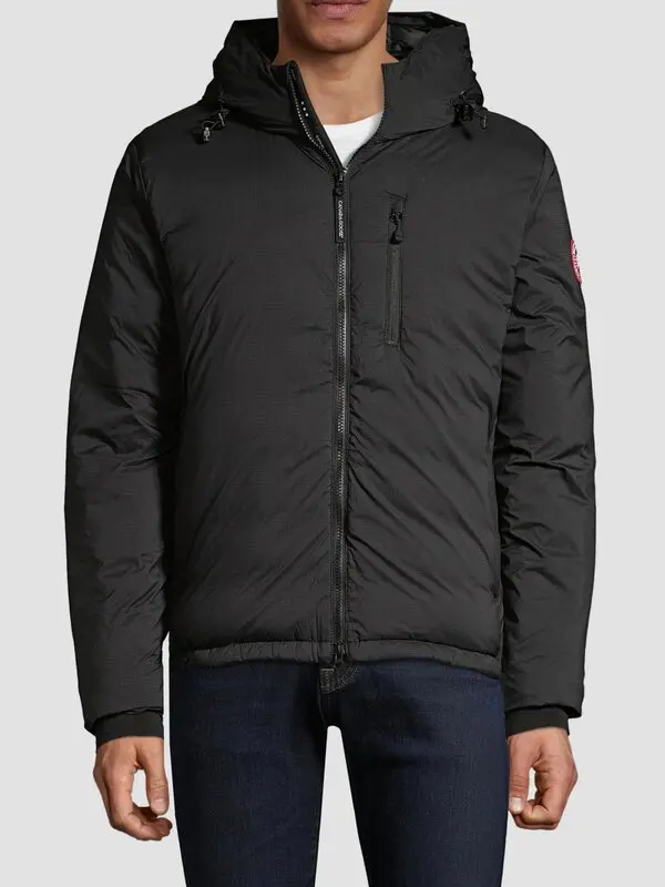 Canada Goose Lodge Down Hooded Jacket - Black