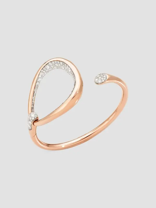 Pomellato Fantina 18k & 2.6 Tcw Diamond Cuff Bracelet - Rose Gold