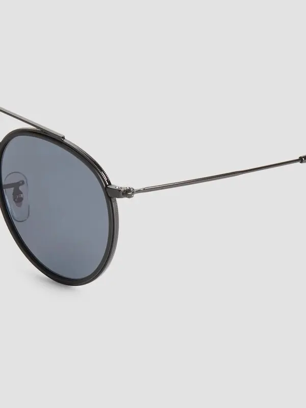 Ray-ban Rb3647 51mm Round Aviator Sunglasses