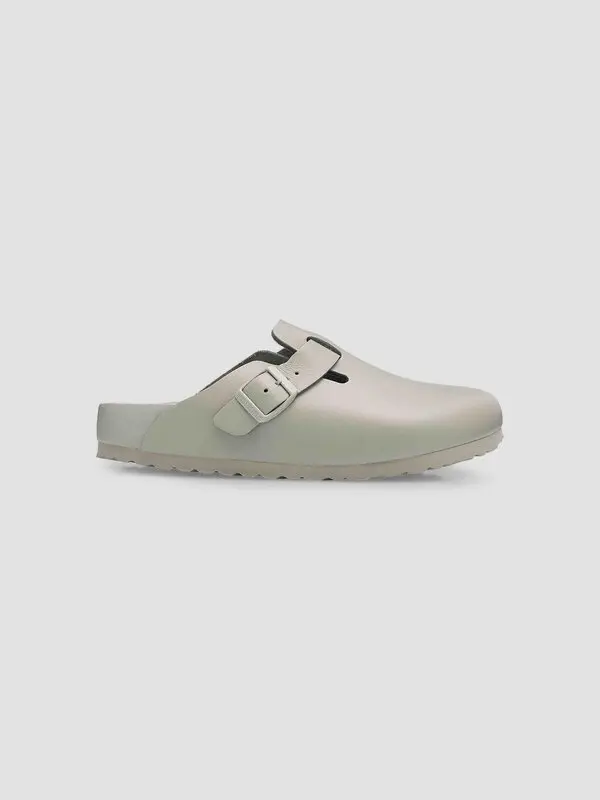 BIRKENSTOCK Arizona Chunky Leather Platform Sandals - Grey