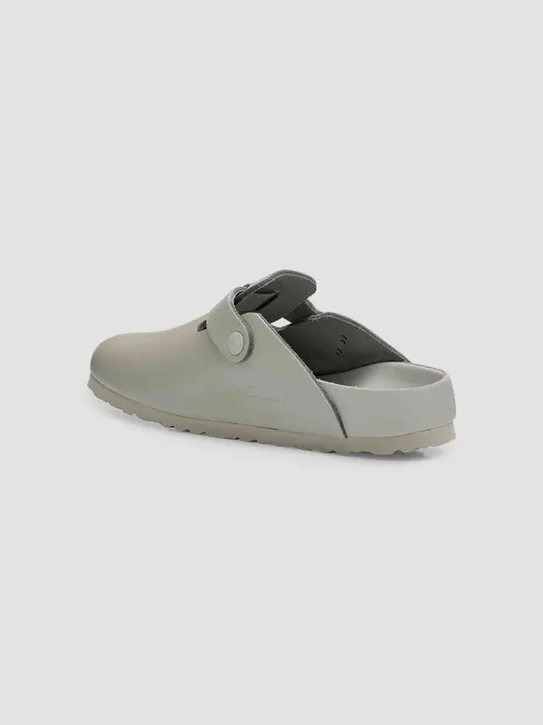 BIRKENSTOCK Arizona Chunky Leather Platform Sandals - Grey